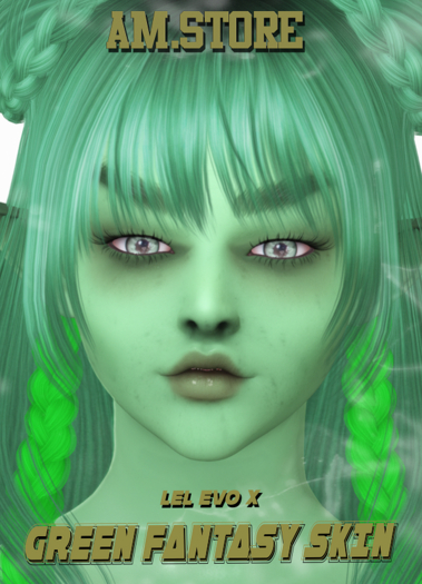 Second Life Marketplace Am Fantasy Green Skin